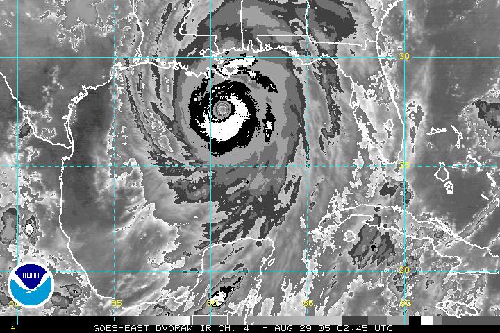 Hurricane Katrina Gulf Of Mexico Imagery | NESDIS