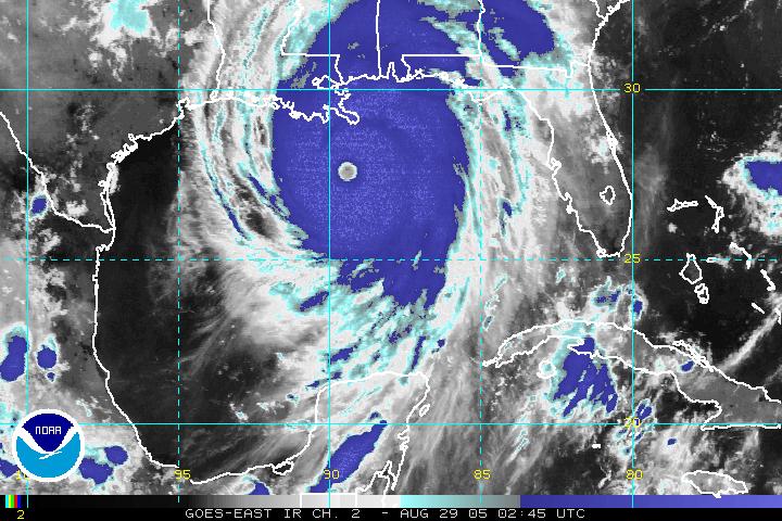 Hurricane Katrina Gulf Of Mexico Imagery | NESDIS