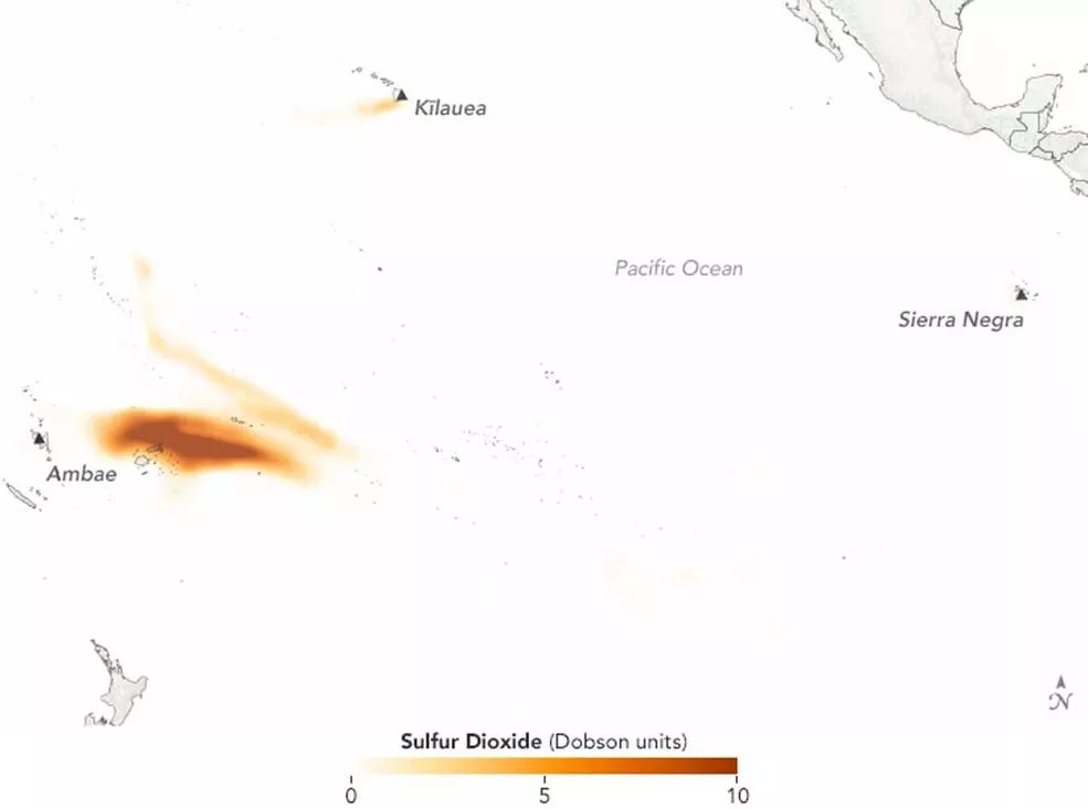 2018’S Biggest Volcanic Eruption of Sulfur Dioxide | NESDIS