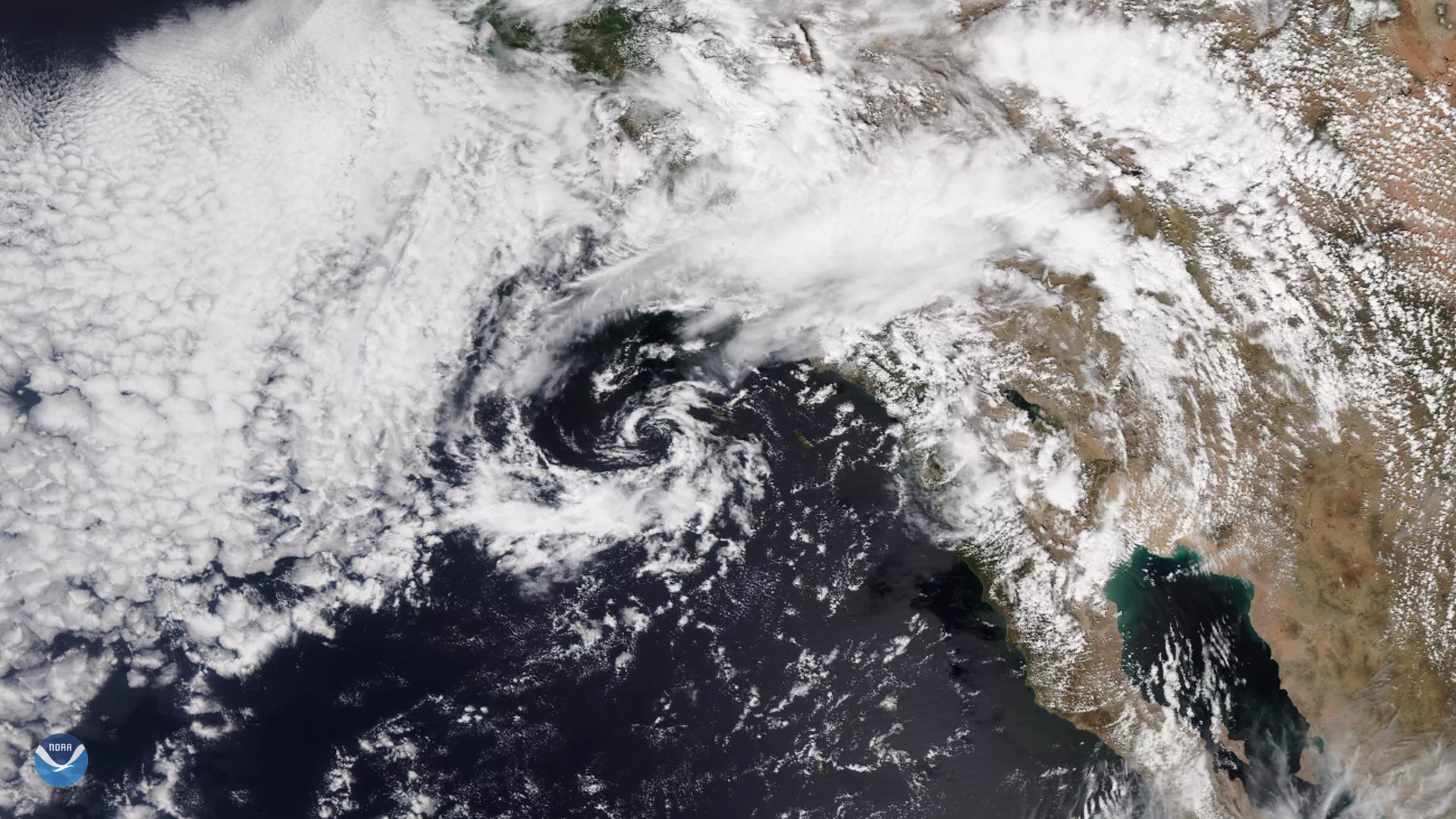 GOES West Sees Cut-Off Low Bringing Wintry Mix to Southern California ...