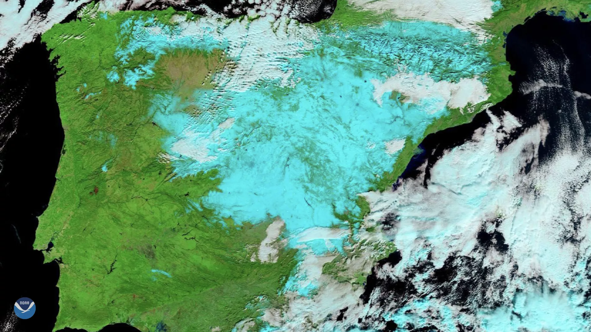 Winter Storm Leads to Historic Snowfall in Spain | NESDIS